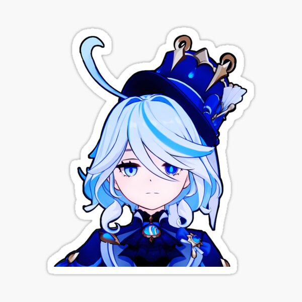 "Furina genshin impact Sticker Fan-made Genshin Furina Genshin Decals ...