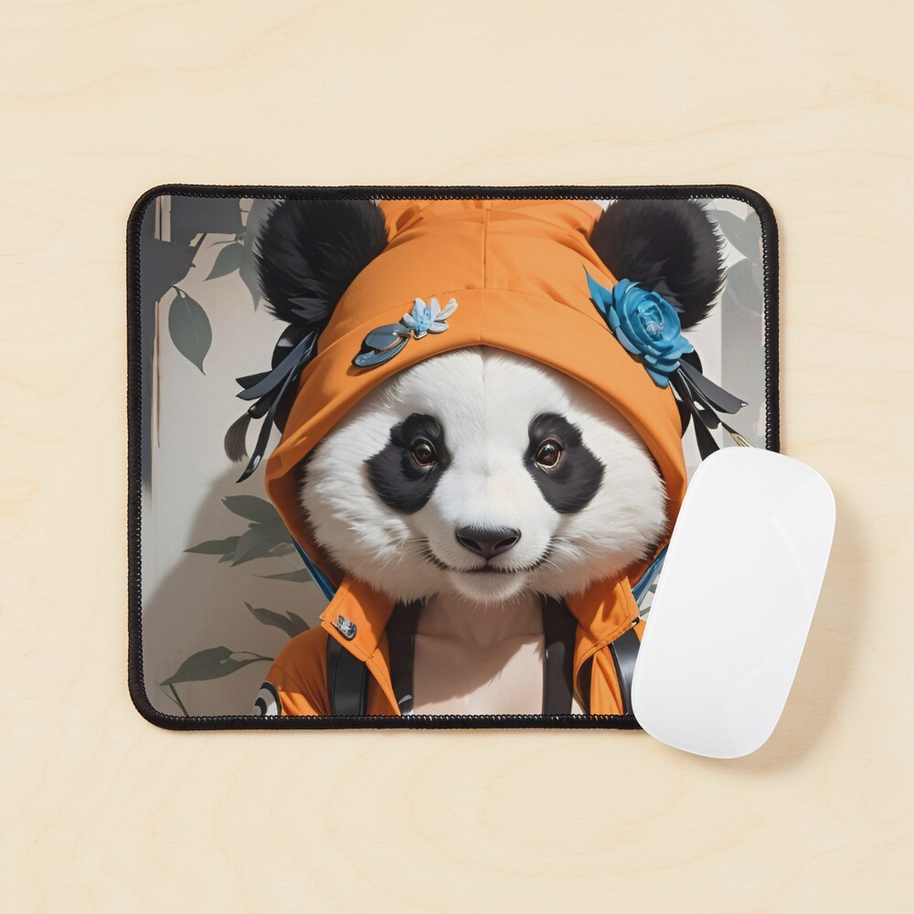 "Panda Anime Girl, Drawing, T-shirt, Orange, poster, light light, cute ...