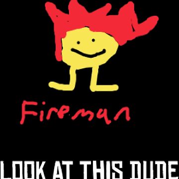 "fireman jerma" Sticker for Sale by feltkhai | Redbubble