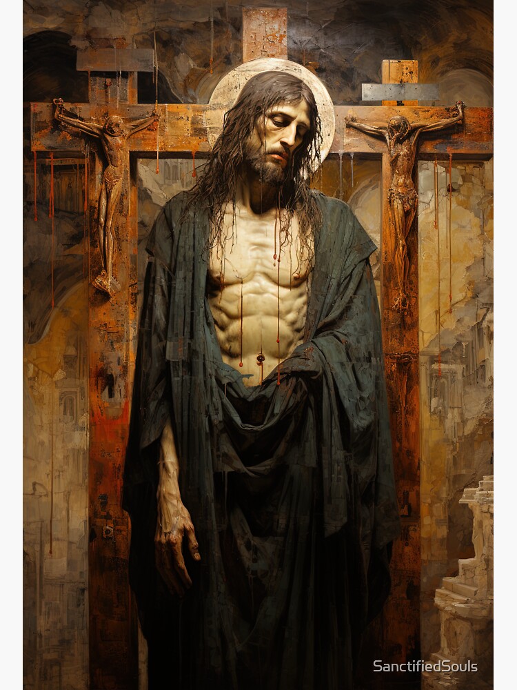 "The Ultimate Sacrifice" Sticker for Sale by SanctifiedSouls | Redbubble