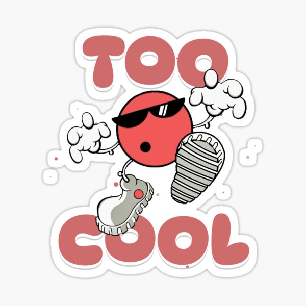 7 Up Mascot Too Cool" Sticker For Sale By Heavily80s90s | Redbubble