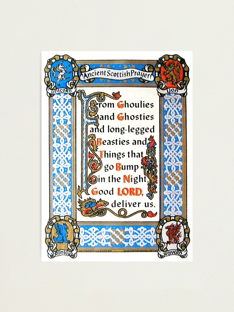 "Ancient Scottish Prayer" Photographic Print for Sale by dcartist333 ...