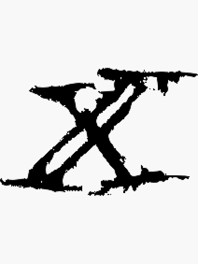 "Dark and Gritty Letter X from the alphabet" Sticker for Sale by ...