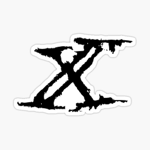 "Dark and Gritty Letter X from the alphabet" Sticker for Sale by ...