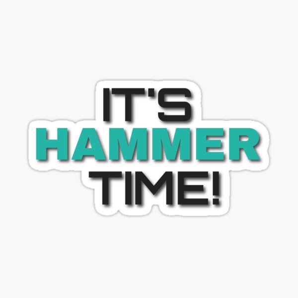 "It's hammer time! Lewis Hamilton radio " Sticker for Sale by veronka-d | Redbubble