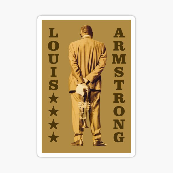 "Louis Armstrong" Sticker for Sale by DAVID RICHARDSON | Redbubble