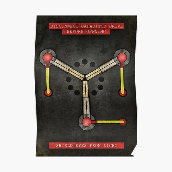 "The Flux Capacitor" Poster for Sale by GeekonFire | Redbubble