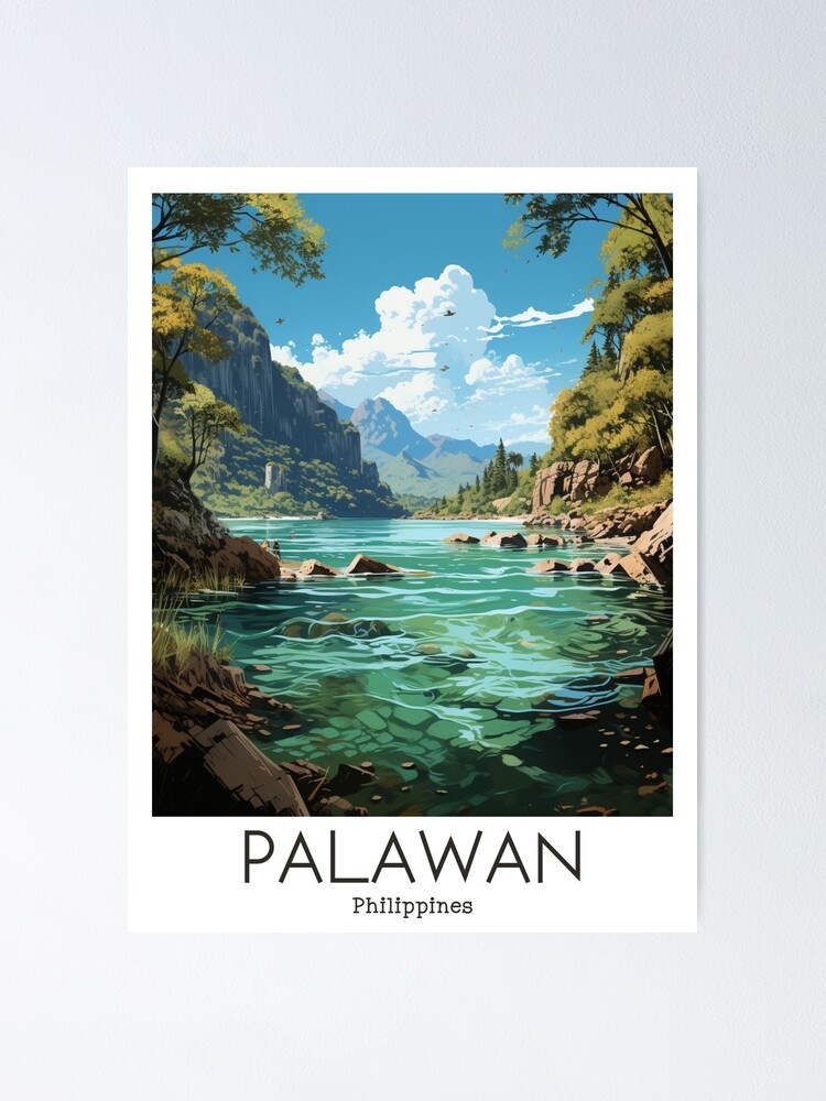 "A Vintage Travel Illustration of the Palawan - Philippines" Poster for ...