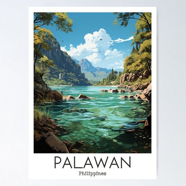 "A Vintage Travel Illustration of the Palawan - Philippines" Poster for ...
