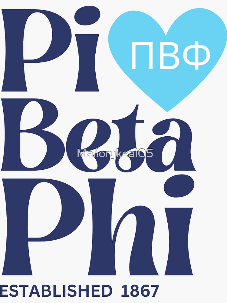 "Pi Beta Phi " Sticker for Sale by Mallorykeal05 | Redbubble