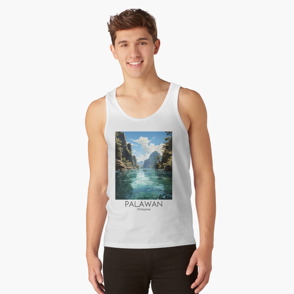 "A Vintage Travel Illustration of the Palawan - Philippines" Sticker ...