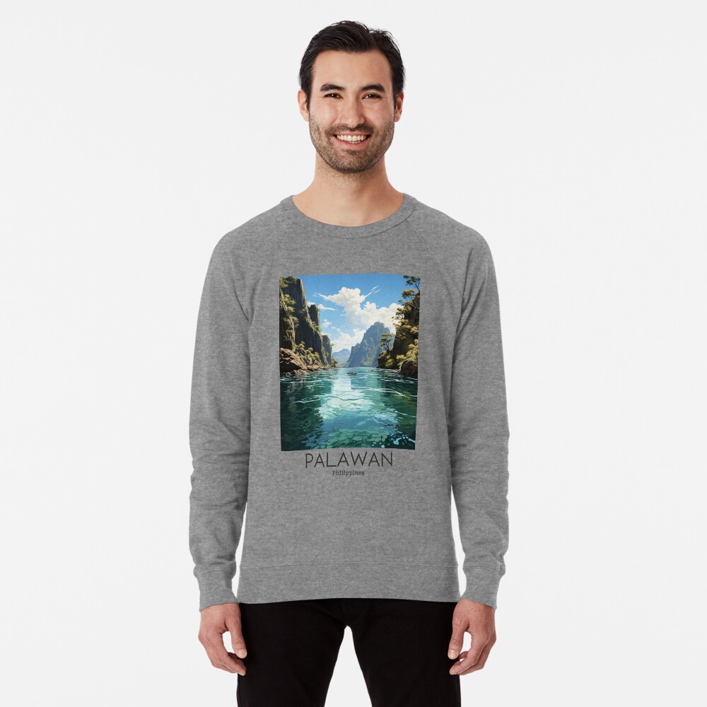 "A Vintage Travel Illustration of the Palawan - Philippines" Sticker ...