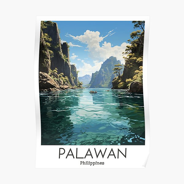 "A Vintage Travel Illustration of the Palawan - Philippines" Poster for ...