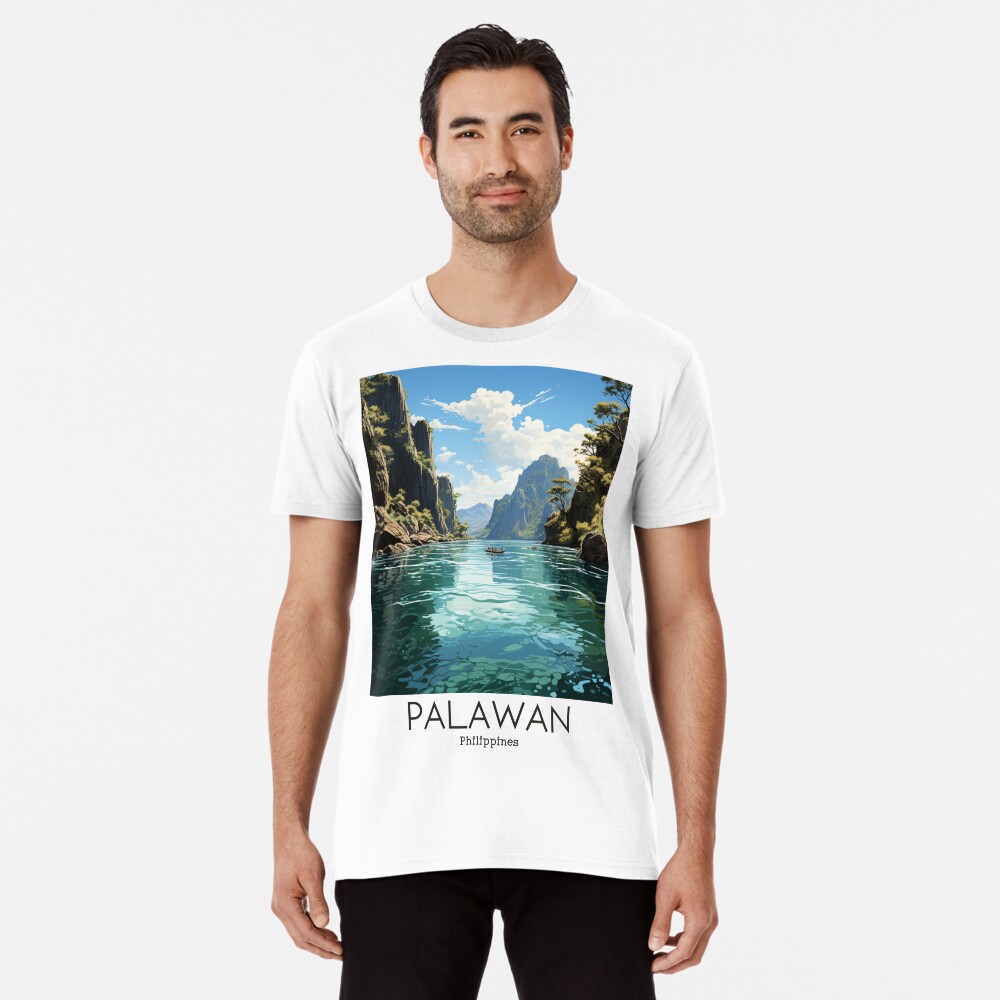 "A Vintage Travel Illustration of the Palawan - Philippines" Sticker ...