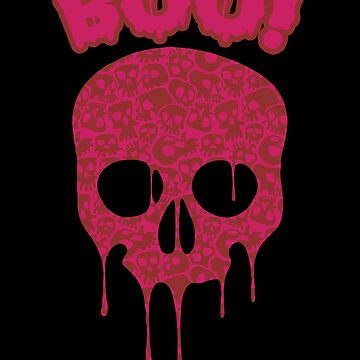 "halloween Pink Boo ghost " Sticker for Sale by manntraum | Redbubble