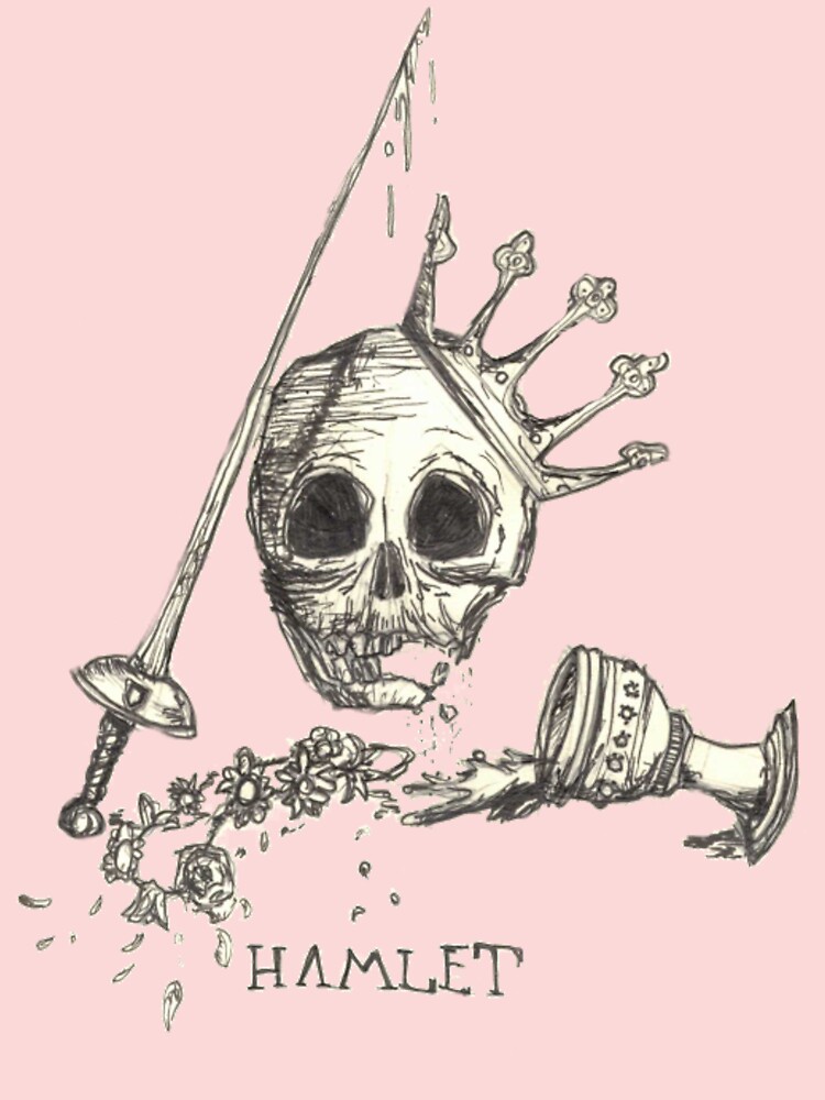 Hamlet Skull Illustration