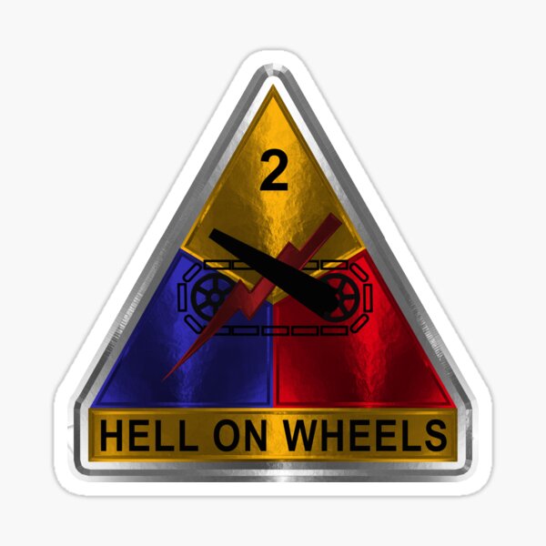 "2nd Armored Division " Sticker for Sale by SoldierAlways | Redbubble