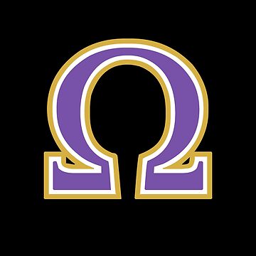 "Big Que Dawg Omega Royal Purple and Old Gold Bruh" Sticker for Sale by ...