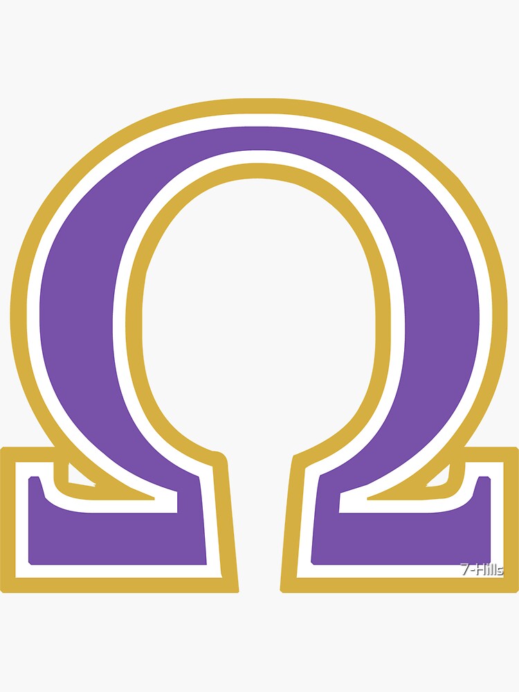 "Big Que Dawg Omega Royal Purple and Old Gold Bruh" Sticker for Sale by ...