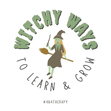 "ABA Halloween - Witchy Ways to Learn and Grow (light contrast ...