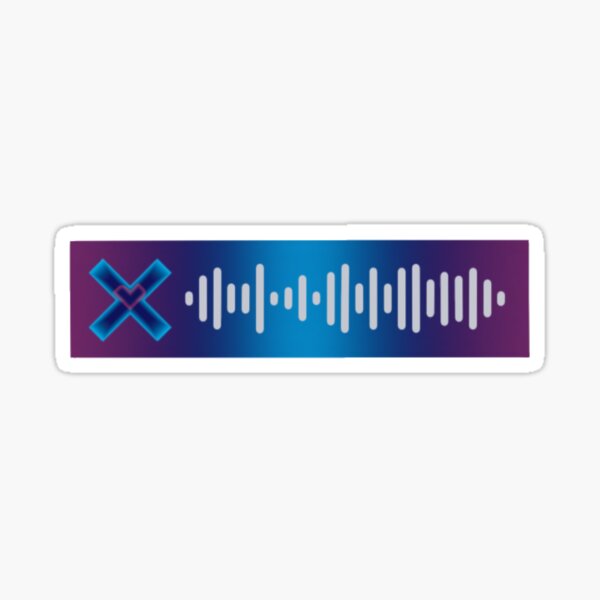 "0x1 = lovesong txt spotify code" Sticker for Sale by kmarieart | Redbubble