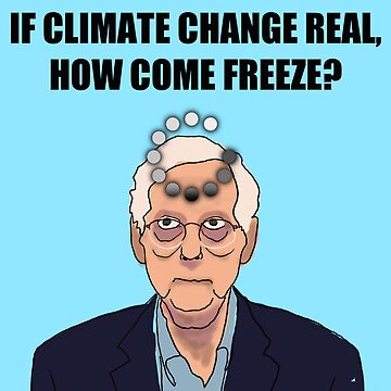 "Mitch McConnell frozen" Sticker for Sale by Kevin Phillips | Redbubble