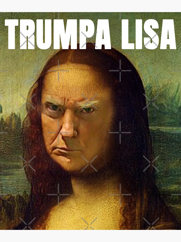 "Trumpa Lisa Funny Trump Mugshot 2024" Sticker for Sale by wtfbba ...
