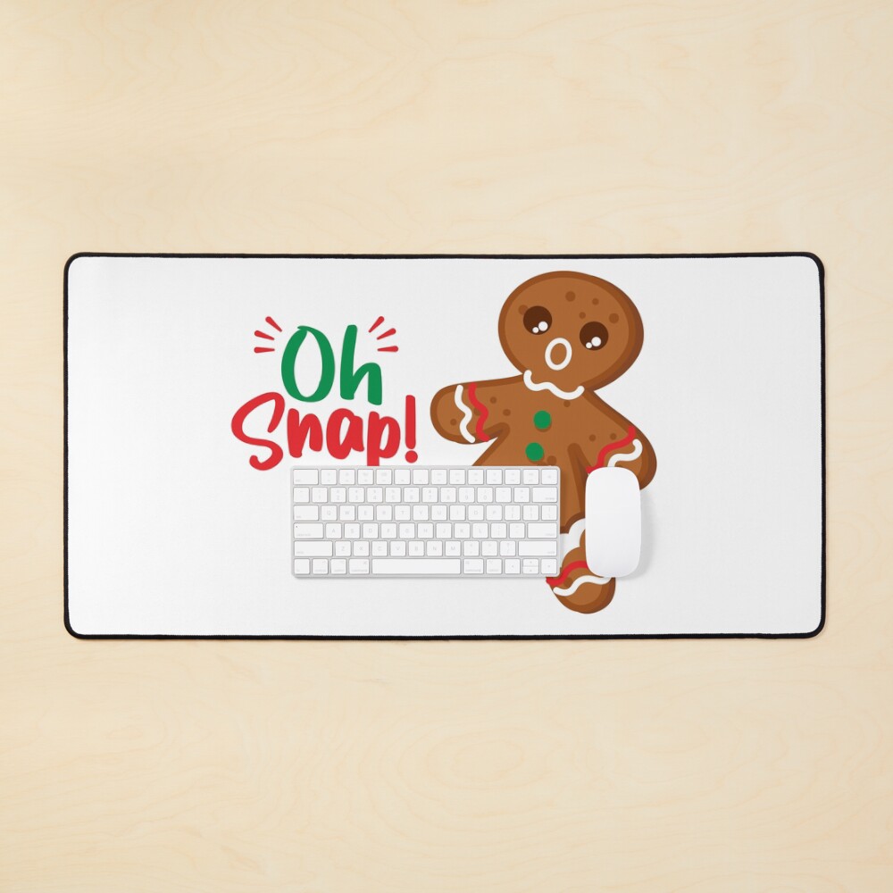 "Gingerbread Man Oh Snap! Snapped Leg Funny Christmas " Greeting Card ...