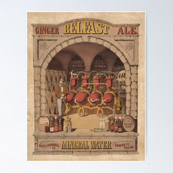 "STK501663A-Vintage ad for Belfast Ginger Ale" Poster for Sale by ...