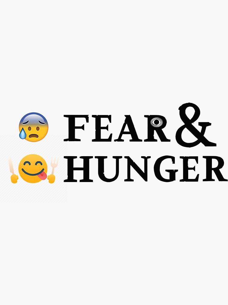 "Fear And Hunger | Indie Horror Game | Horror But Funny" Sticker for ...