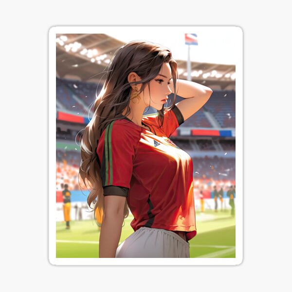 "Mei Xi - Anime Waifu - Football - Soccer" Sticker for Sale by ...