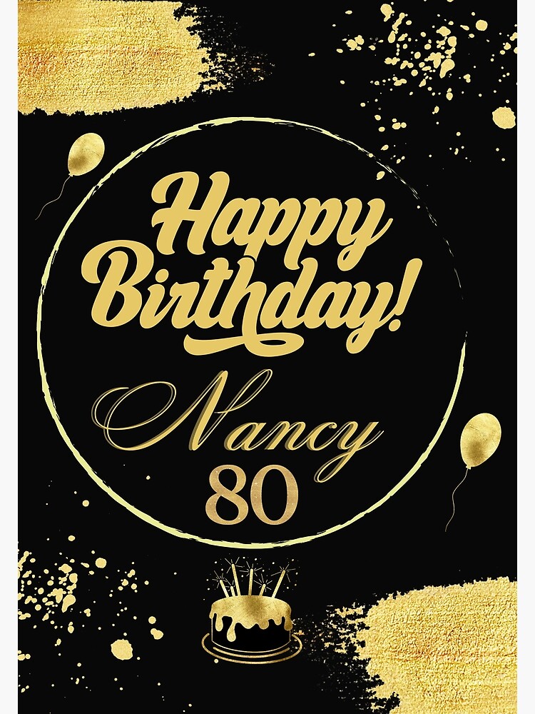 "Happy Birthday Nancy" Greeting Card for Sale by peterscarfo | Redbubble