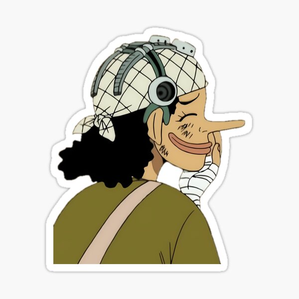 "usopp one piece-1" Sticker for Sale by PlumDaisy | Redbubble