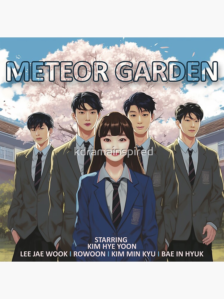 "IF THEY REMADE METEOR GARDEN AS A KDRAMA IN 2023" Sticker for Sale by ...