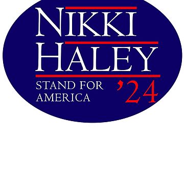 "Nikki Haley 2024 Stand For America Bumper Sticker Decal " Sticker for ...