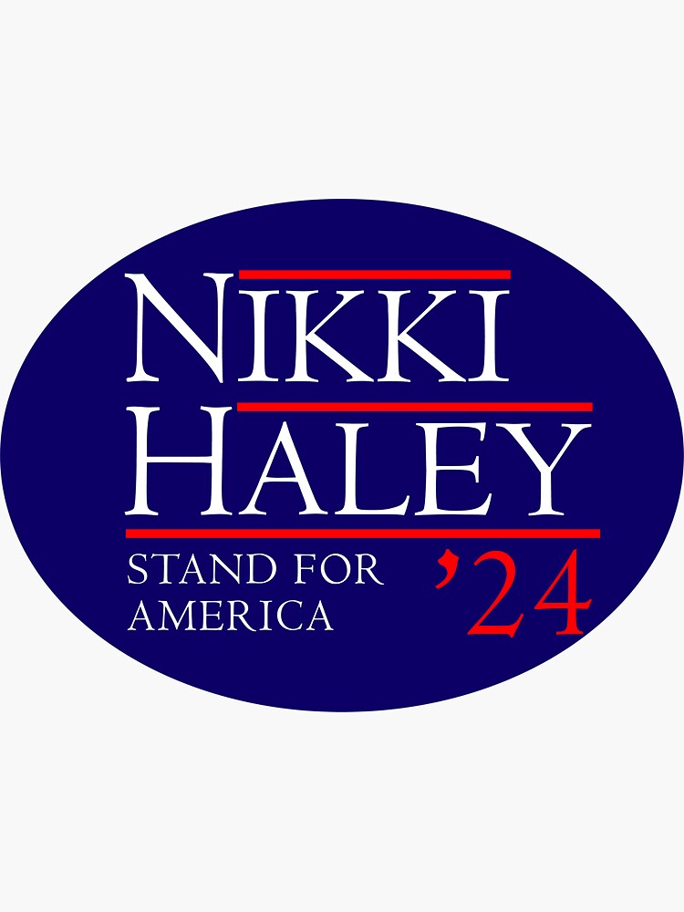 "Nikki Haley 2024 Stand For America Bumper Sticker Decal " Sticker for ...