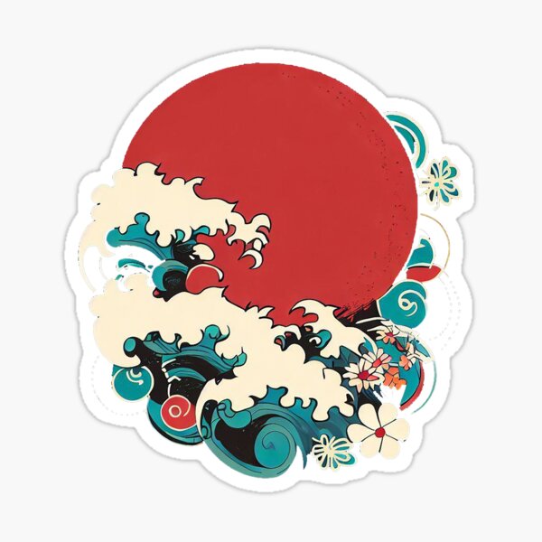 "hello japan" Sticker by CincoMisterios | Redbubble