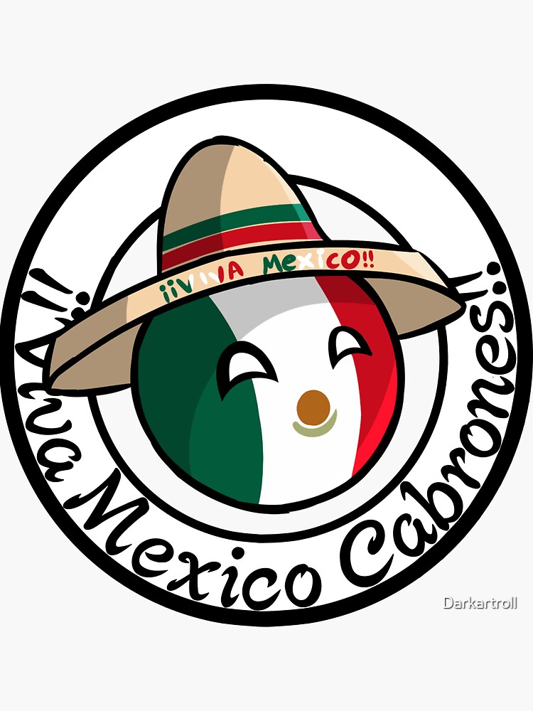"Mexicoball" Sticker by Darkartroll | Redbubble