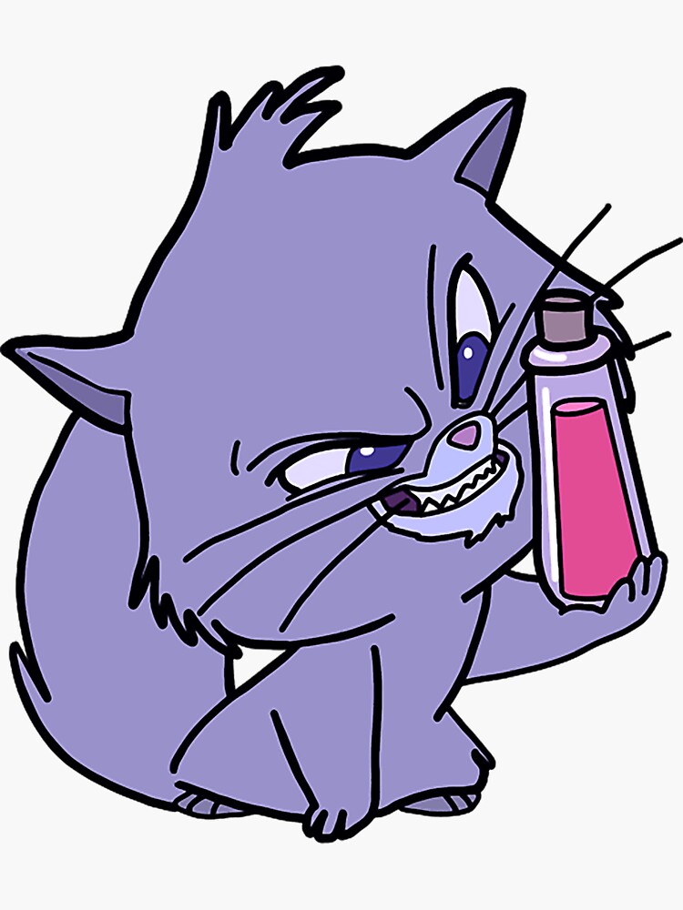 "Yzma Cat With Poison Bottle " Sticker for Sale by MyloYabut | Redbubble