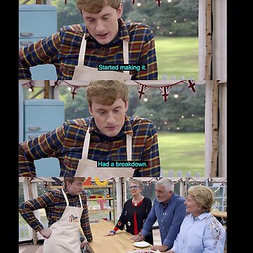 "James Acaster Great British Bake Off " Sticker for Sale by ...