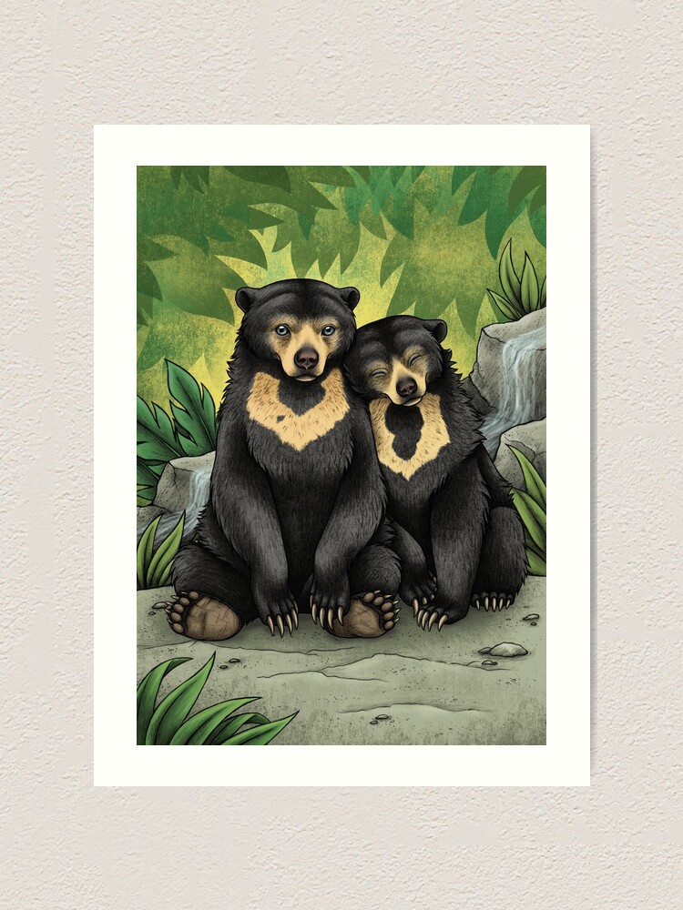 "Sun Bears" Art Print for Sale by lyndseygreen | Redbubble