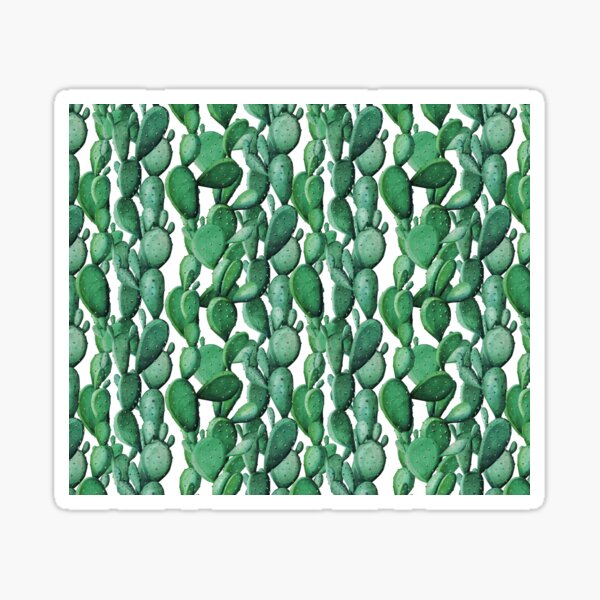 "3D Cactus Watercolor Print" Sticker for Sale by SoNifty | Redbubble