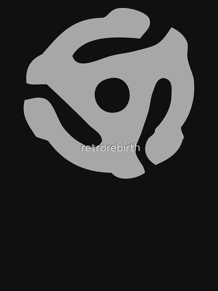 "Gray 45 Vinyl Record Symbol" T-shirt by retrorebirth | Redbubble ...