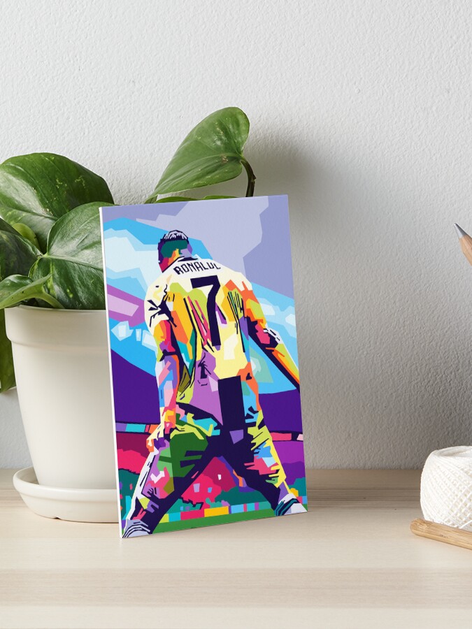 Cristiano Ronaldo Celebration Wpap Pop Art Art Board Print For Sale