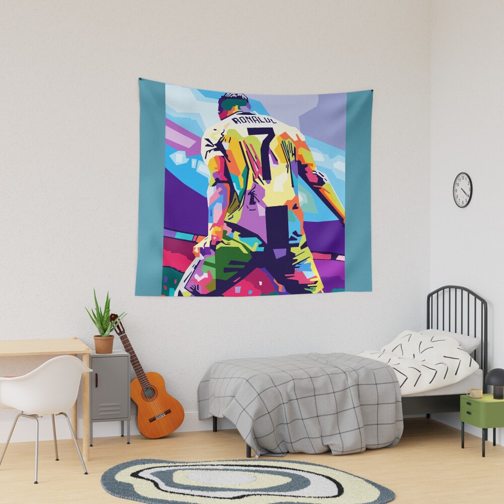 Cristiano Ronaldo Celebration Wpap Pop Art Art Board Print For Sale
