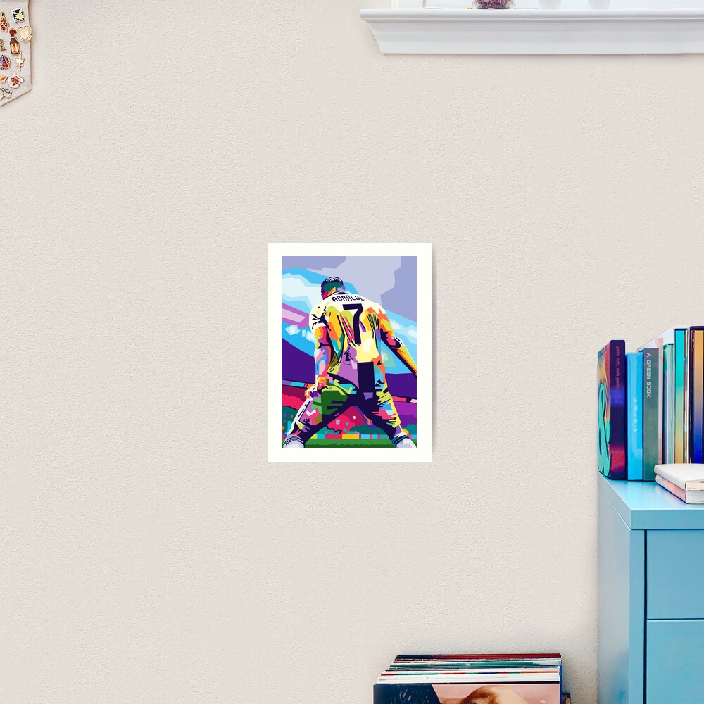 Cristiano Ronaldo Celebration Wpap Pop Art Art Board Print For Sale