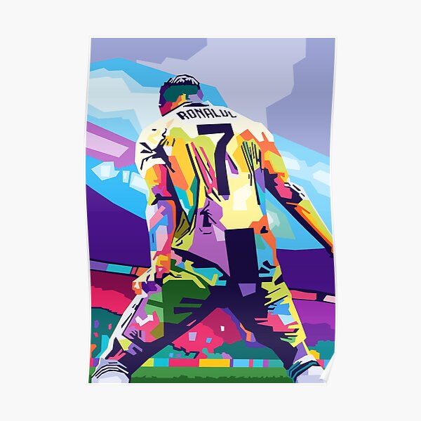 Cristiano Ronaldo Celebration Wpap Pop Art Poster For Sale By Zeetart