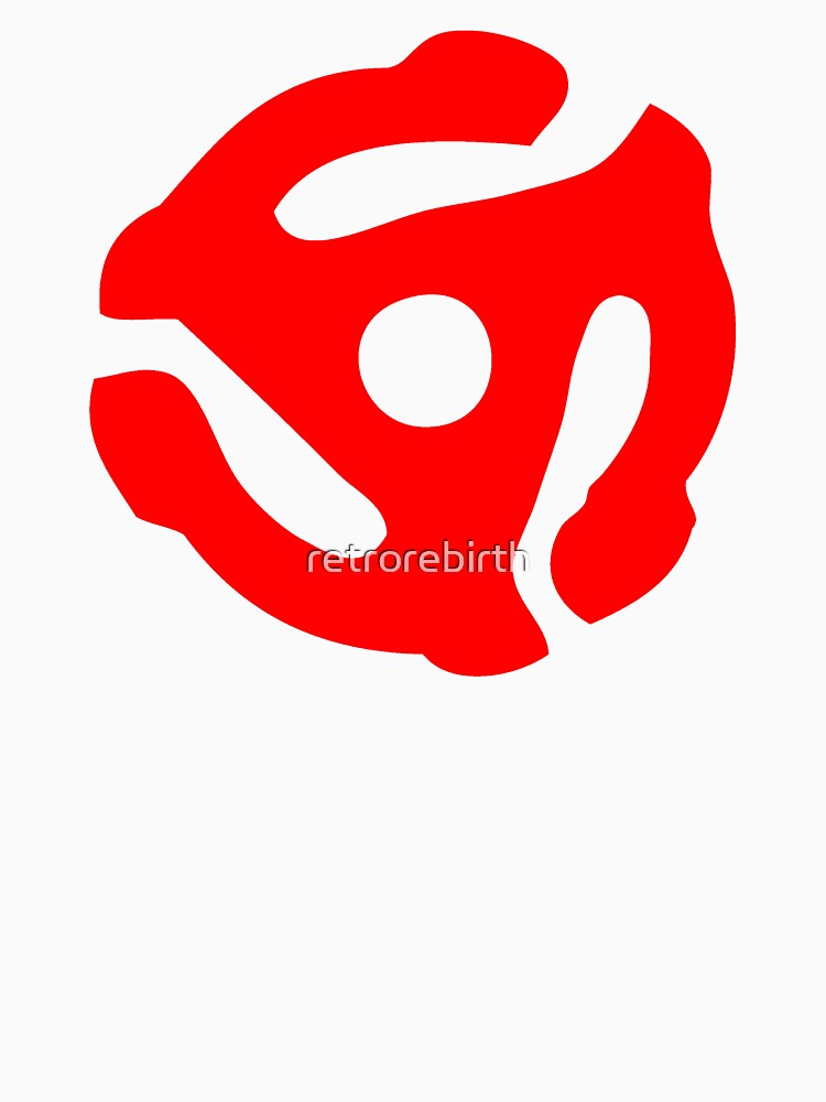 "Red 45 Vinyl Record Symbol" T-shirt for Sale by retrorebirth ...
