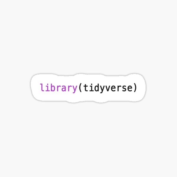 "r tidyverse" Sticker for Sale by FunnyGrief | Redbubble