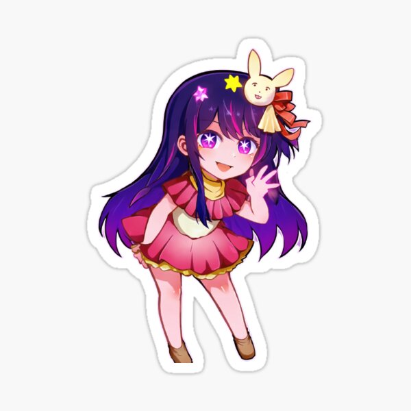 " cute Chibi Ai Hoshino" Sticker by Jsdesignsz | Redbubble